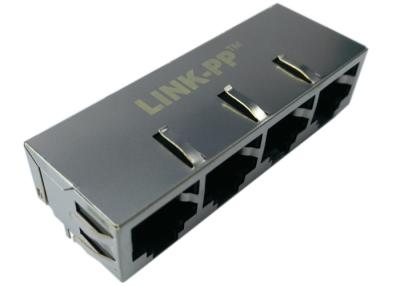 Cina connettore HFJ14-1G46ERL del porto 1000Base-T RJ45 del quadrato della Linguetta-Giù 1x4 in vendita