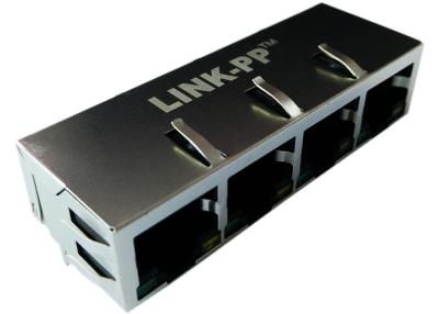 Cina Connettore HFJ14-E1G16ER-L11RL della Linguetta-Giù 1000Base-T di Jack modulare RJ45 1x4 in vendita