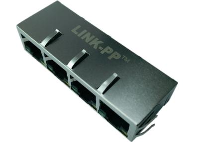 China Rj45 With LED Tab-Down HFJ14-E2450ER-L78RL 1000Base-T Magnetics Built in for sale