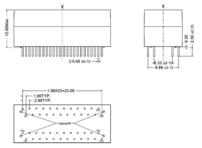 Cina L14H005-0 Trasformatore magnetico discreto a doppia porta 1G LAN Filter in vendita