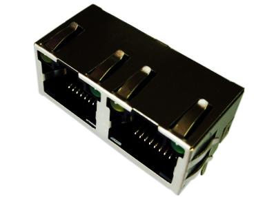 China Schild W/LED der LPJE201A47NL-Kreuz-2 xRj45 XRJM-S-02-8-8-A Buchsen-8P8C zu verkaufen