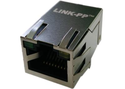 China LPJ1014AGNL Magnetic R-j45 , 8P8C , Shield Right Angle W/LED Tab-up for sale
