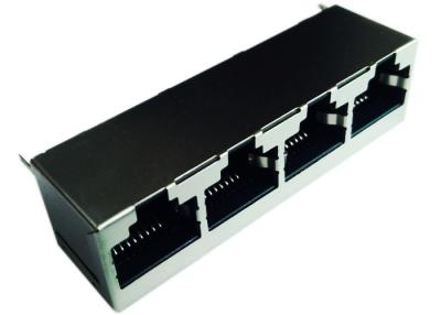 Cina supporto verticale 1x4 180 gradi, entrata LPJEF5240DNL 8P8C diritto della cima di 4x Rj45 in vendita