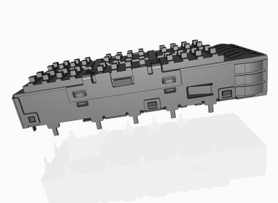 China Gaiola de TE 1888631-1 QSFP+ com dissipador de calor EMI Springs interno/externo à venda