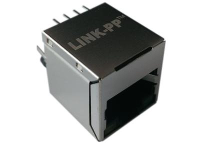 중국 LPJD0012BDNL 수직 Rj45 RJ45 자기학 잭, 10/100Mbps의 똑바른 180 정도 판매용