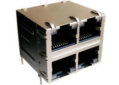 China LPJG27011AENL 2x2 Gigabit Power Over Ethernet+ Rj45 Magnetic Jack IEEE802.3at for sale