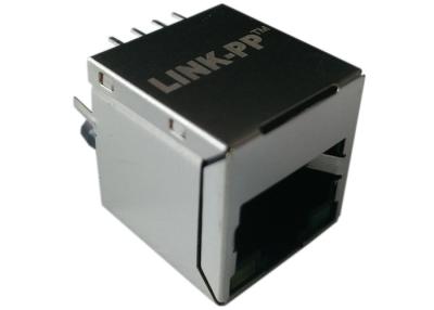 China LPJD0017BHNL magnetische RJ45 Jack 180 Graad 1x10/100Mbps Te koop