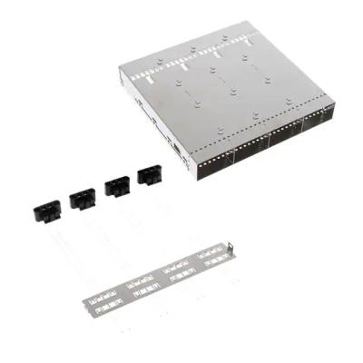 Κίνα 2-2338495-1 κλουβί συνδετήρας 1 X 4 ο μορφωματικός Jack Ganged OSFP με τις ανοίξεις Lightpipe EMI προς πώληση