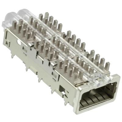 Κίνα 2170112-2 κλουβί TE QSFP+ με Heatsink 14 συμπεριλαμβανόμενο Gb/s Lightpipe προς πώληση