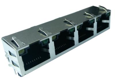 China O diodo emissor de luz lateral Rj45 Jack Ganged 1x4 da entrada de E5J88-11CJ25-L/E5J88-11CJ22-L move à venda