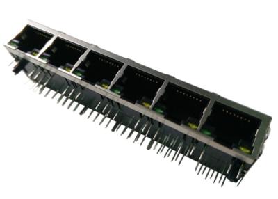 China Gangjack 1x6 Rj-45 8p8c JX8064D668ANL/Ethernet Jack de LPJ66404AENL 10/100 à venda