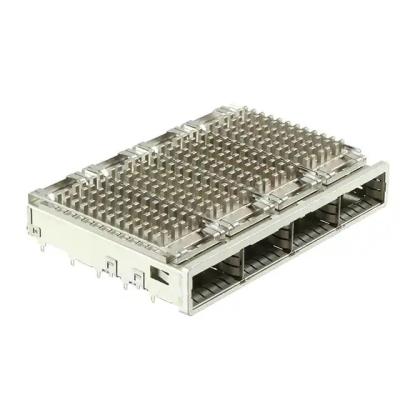 Κίνα Κλουβί TE 2227249-2 ZQSFP+ 1x4 με Heatsink 28 Gb/s προς πώληση