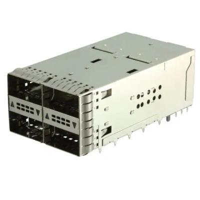 중국 TE 2227670-2 ZQSFP+ 2x2 케이지 연결기 EMI는 라이트파이프로 25 Gb / Ｓ를 튀게 합니다 판매용