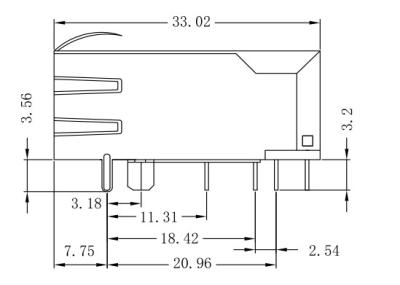 Китай ЛПДЖК1045АХНЛ магнитное РДЖ45 Джек, 33мм ДЖК0-0145НЛ 10/100/1000Басе-Т продается