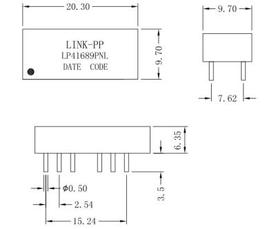 China H16105DF | NIEDRIGES T Modul des Filters PTH des LP41689PNL-Ethernet-Isolierungs-Transformator-10 zu verkaufen