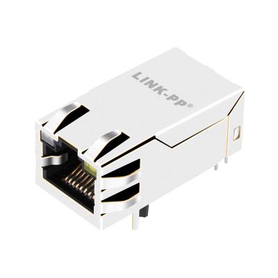 Cina 2250506-1 RJ45 MagJack PoE 1000BASE-T Tab Up GO/Y LED in vendita