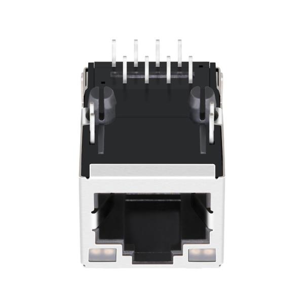 Quality 2250034-1 Magnetics RJ45 Jack 100BASE-T Tab Up With Leds for sale