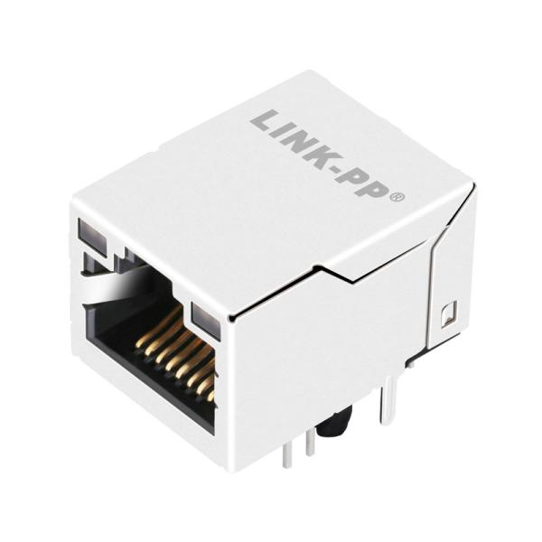 Quality 2250034-1 Magnetics RJ45 Jack 100BASE-T Tab Up With Leds for sale