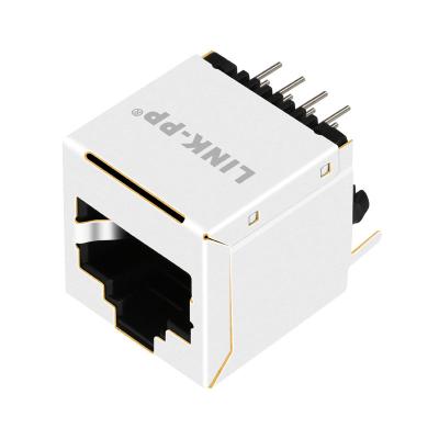 中国 SS-90000-013 RJ45 1x1ジャックの縦のイーサネット モジュラー コネクター8P8C 販売のため