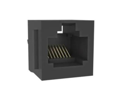 中国 LEDなしのRJE08188001F単一の左舷RJ45 8P8C縦のジャックのイーサネット モジュラー コネクターUnshield 販売のため