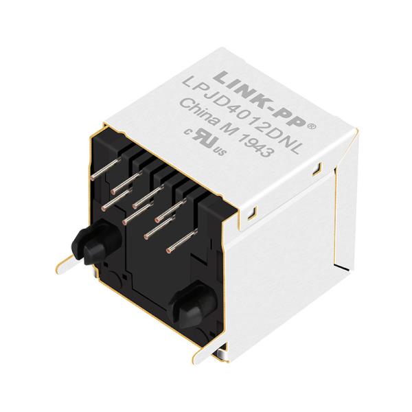 JXD2-0Z14NL RJ45 Vertical Magnetics Jack Industrial Top Entry Single Port LPJD4012DNL