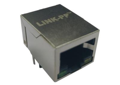 SI-60127-F , LPJ0011HENL Jack Rj45 Socket 10/100BaseT, 1X1, G/Y, Tab Down, RoHS