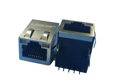 China RT7-195AAM1F , LPJG16302A24NL Magnetic RJ45 Jack 10/100/1000 Base-T 1X1 Tab Up for sale