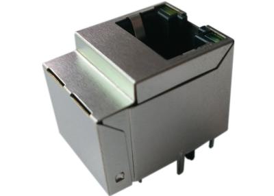 중국 1000Base-T 수직 모듈라 잭, HFJV1-1G01-L12RL 기가바이트 자석 rj45 판매용