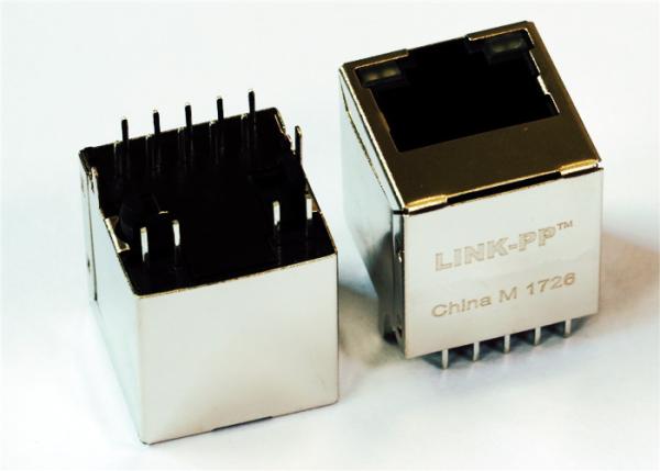 Quality 2301995-4 Vertical RJ45 Top Entry 180° Degree PCB Mounting for 1GB Ethernet for sale