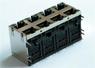 China 2X4 vira Jack hacia el lado de babor modular apilable RJSNE538508, variedad RJSNE-5385-08 del LED en venta