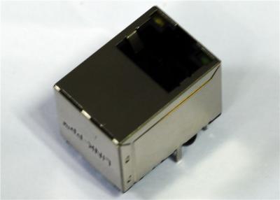 중국 7499110123 수직 자석 RJ45 잭의 2.54mm 피치 10/100/1000 BaseT 판매용