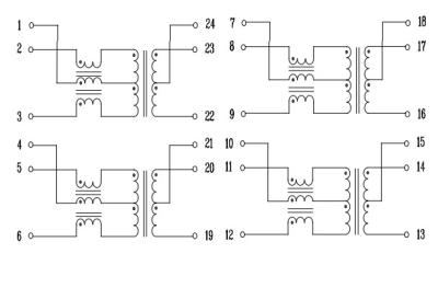 China HB5009HLT PoE SMD-Impulstransformator mit einem Drehverhältnis von 1CT zu 1CT zu verkaufen