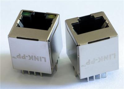 십자가 RV1-1000AD1F 수직 RJ45 잭 1x1 항구 자석 10/100Base-T