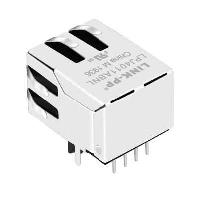 China LPJ4011AB-MYNL RJ45 Connector With 10/100 Base-T Integrated Magnetics for sale