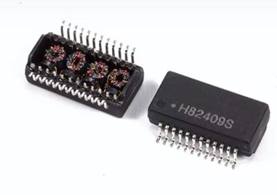 중국 H82409S 100/1000BASE-TX 트랜스포머 모듈 단일 포트 LAN 자기 판매용