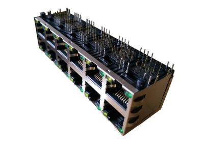 中国 85728-1006ギガビット2x6 Rj-45 8P8C LPJG67090A88NL 1000Base-Tのイーサネット ジャック 販売のため