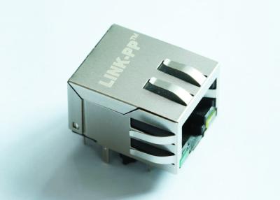 ARJ11E-MBSC-A-B-GL2 PCB Mounting RJ45 Modular Jack Tab-Down W/LED EMI Fingers