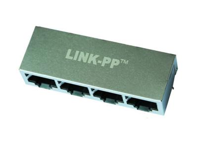 China 7499031001A 1 x 4 porto RJ45 Jack com o 10/100 de conector magnético LPJF46401DNL-4 à venda