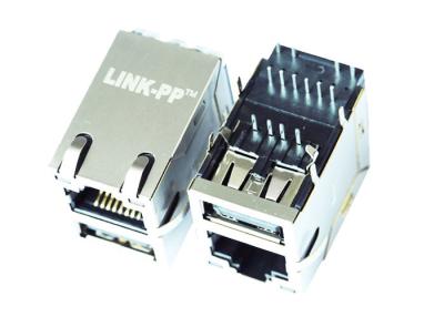 Chine Connecteur simple du port RJ45 du gigabit MCF11B2GGA4-G709 avec USB simple LPJU3936AWNL à vendre