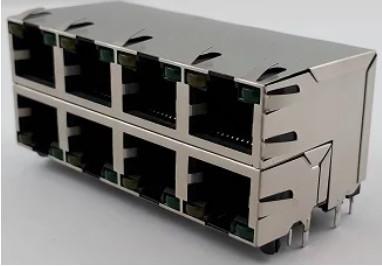 China Puertas de acceso modulares RJ45 RJSAE538A08 con tablas EMI en venta