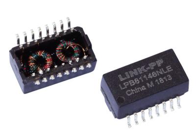 중국 T1146NLT 랜 고립 변압기 듀얼포트 모듈 연결관 SMD 16 핀 LPB81146NLE 판매용