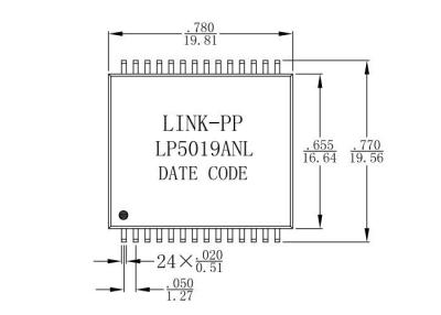 中国 HX5019BNL代わりとなる薄型ギガビットのイーサネット変圧器LP5019ANL 販売のため