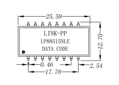 중국 P-68515 10/100 B - TX 자석 단 하나 항구 변압기 단위 SMT LP88515NL 판매용