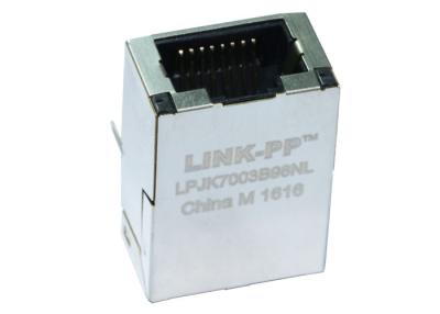 China 1840718-6 Gigabit  RJ45 Female Connector With LED LPJK7003B98NL For Embedded Board for sale