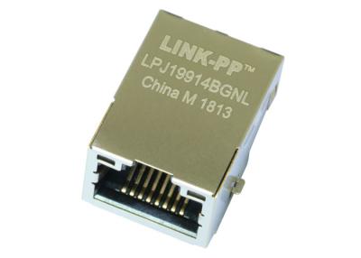 Chine Étiquette de prise de RJSL-009TA1 SMT RJ45 vers le haut du connecteur 10/100Mbps avec LED LPJ19914BGNL à vendre