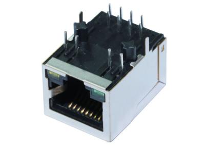 China HR913550A / HR913550AE Single Port RJ45 Connector with LEDs LPJ4011FBNL for sale