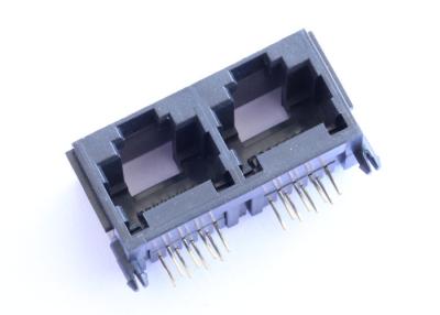 중국 615012143921 다 - RJ45 1x2 듀얼포트 비차폐를 자석 LPJE704NNL 향하십시오 판매용