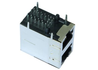 中国 JXC0-1011NL 10/100の基盤- TX RJ45積み重ね可能な2 x 1のコネクターのwithLEDs 販売のため
