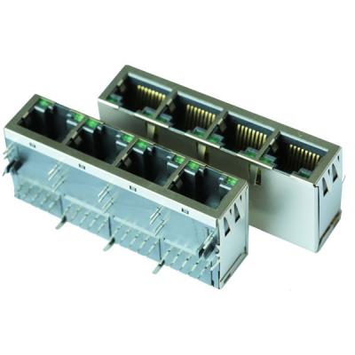 China Verbindungsstück Magjack RJ45 Hafen JGKA4T878 1x4 ohne Magnetics LPJK40036CNL zu verkaufen