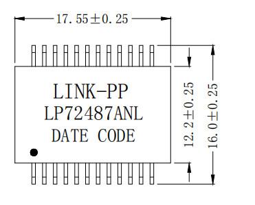 中国 UDE L22T015-0の単一の左舷磁気変圧器2.5Gの基盤- T LANフィルター24PIN 販売のため